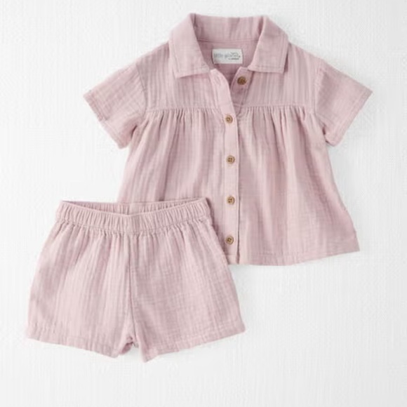 Carter's | Matching Sets | 2piece Organic Cotton Gauze Set | Poshmark
